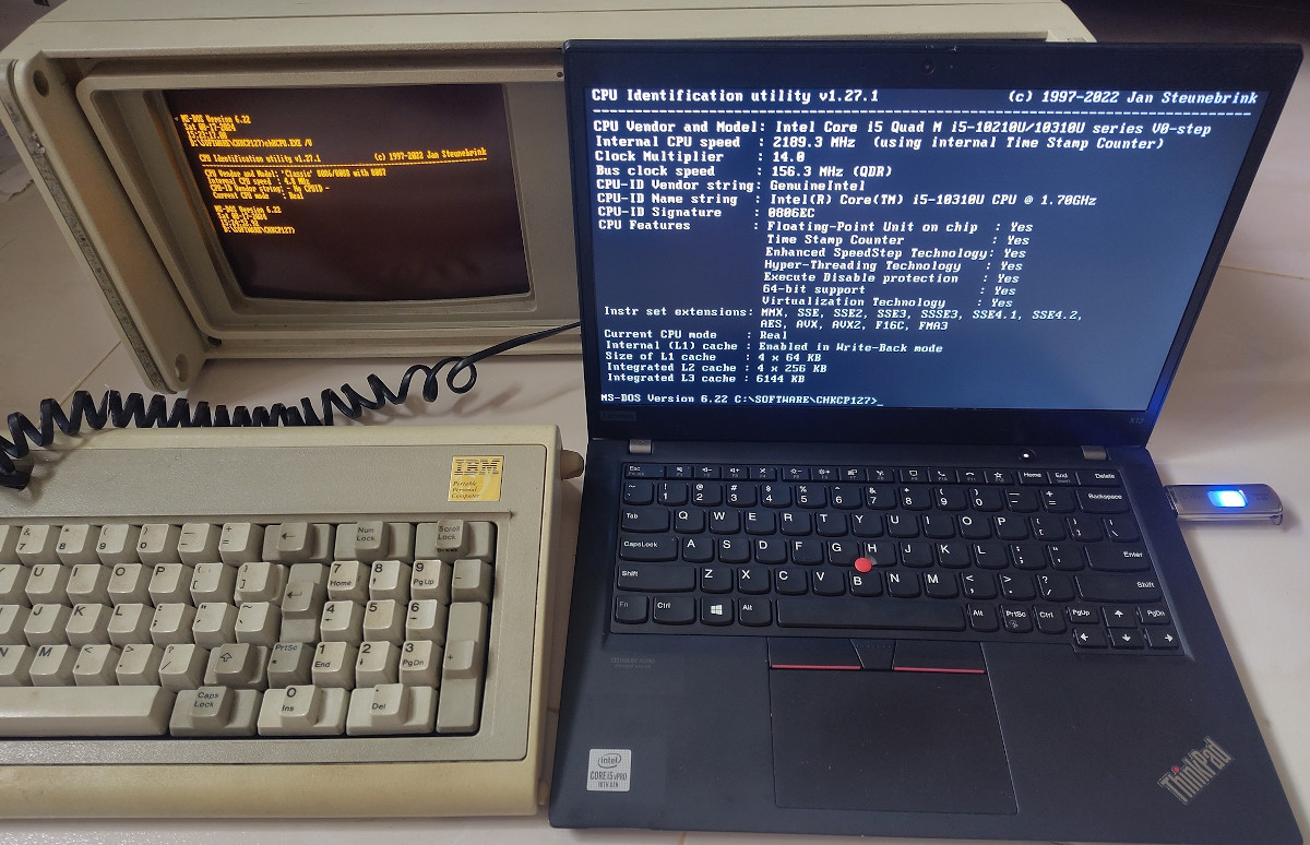 Running Stock MS-DOS On A Modern ThinkPad | Hackaday