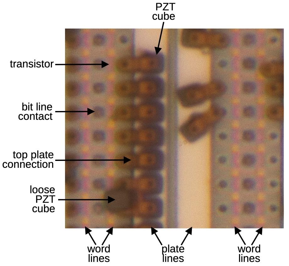 Inside A 1999 Ramtron Ferroelectric RAM Chip | Hackaday