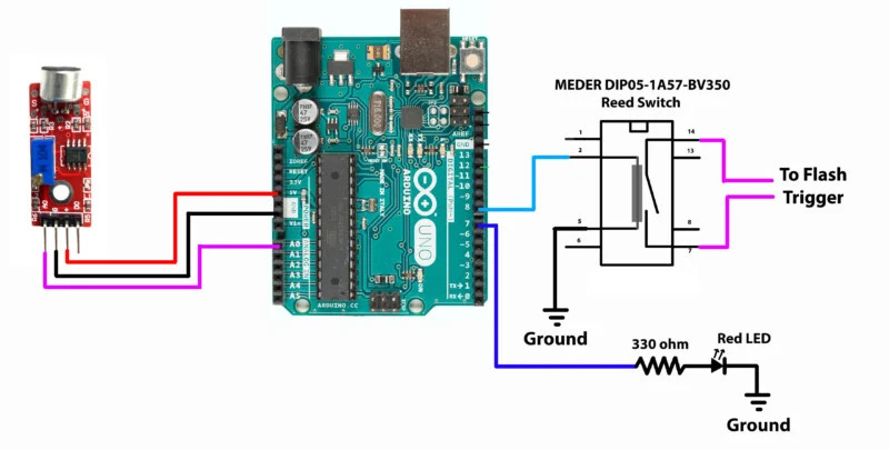 An Arduino Triggers A Flash With Sound | Hackaday