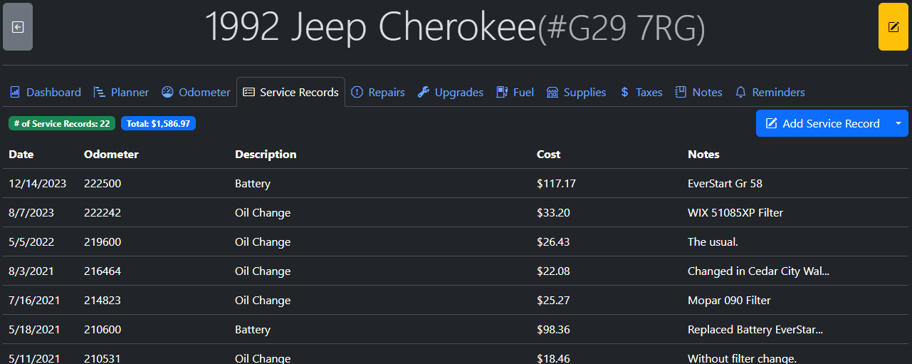 Keep Tabs On Your Vehicle’s Needs With LubeLogger | Hackaday