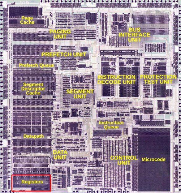 The Convoluted Way Intel’s 386 Implemented Its Registers | Hackaday