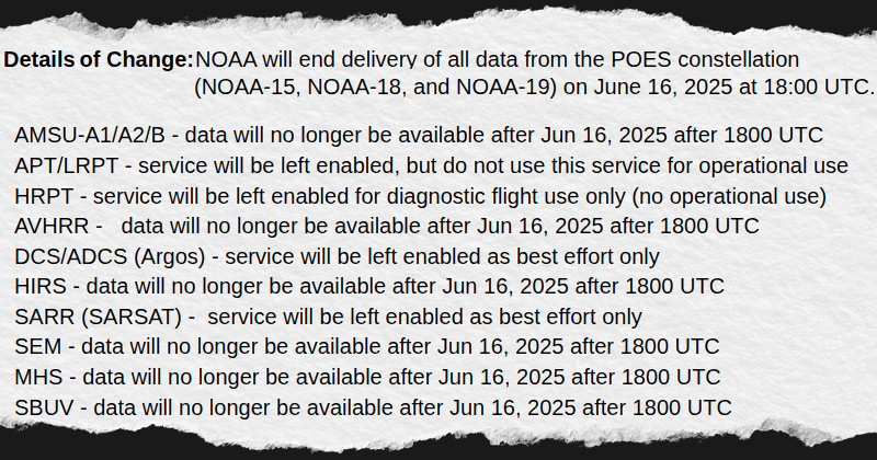 End Of An Era: NOAA’s Polar Sats Wind Down Operations | Hackaday