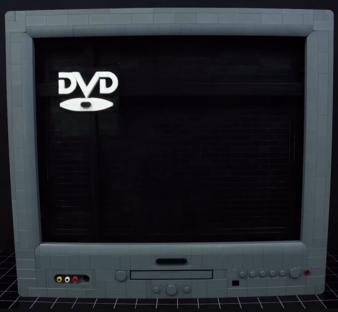 Building The DVD Logo Screensaver With LEGO | Hackaday