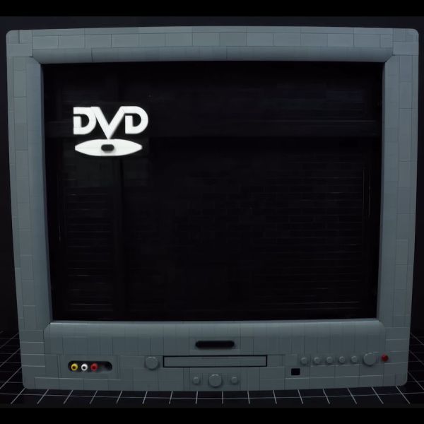 Building The DVD Logo Screensaver With LEGO | Hackaday