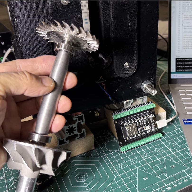Balancing A Turbine Rotor To 1 Milligram With A DIY Dynamic Balancer ...