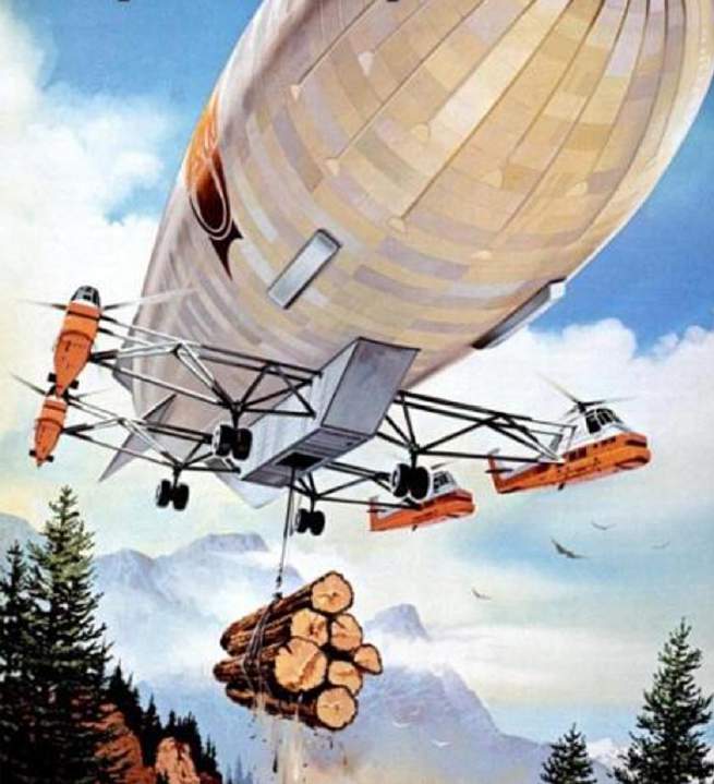 Four Choppers And A Blimp: The Bizarre Piasecki Helistat | Hackaday