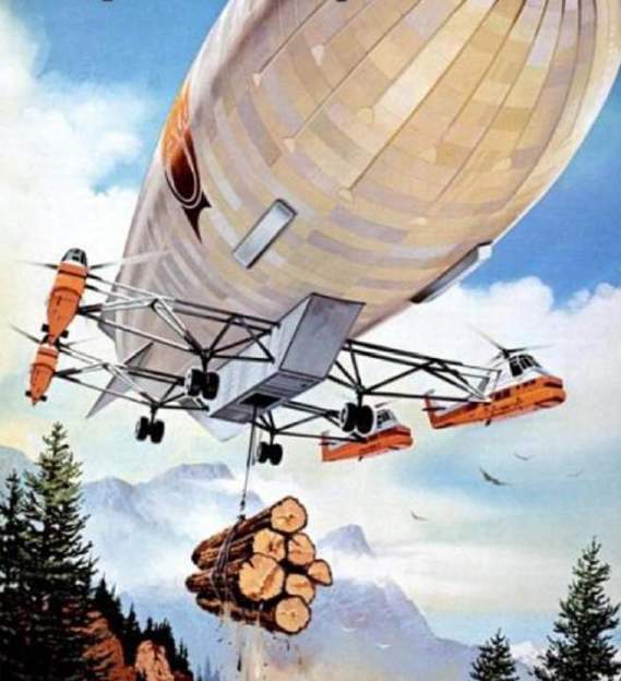 Four Choppers And A Blimp: The Bizarre Piasecki Helistat | Hackaday