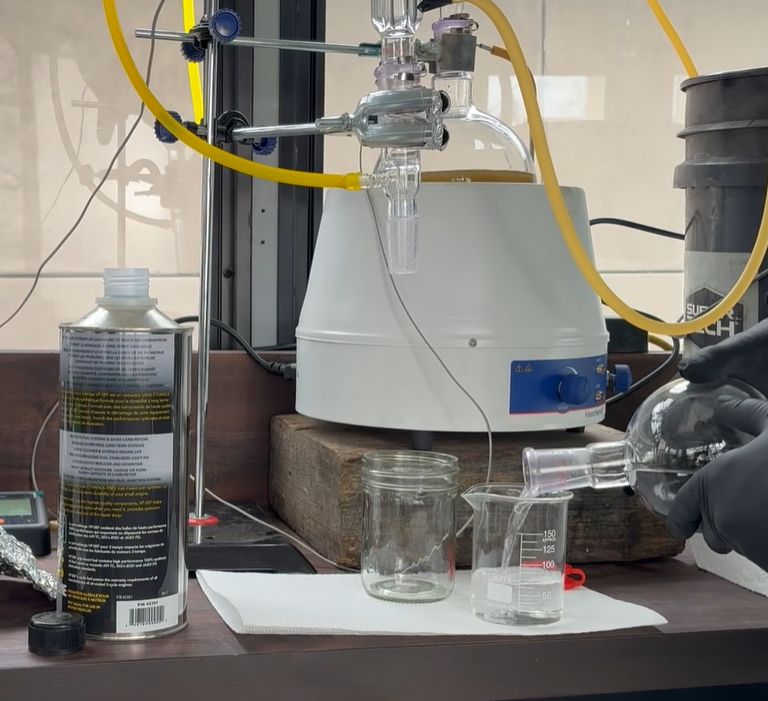 Distilling Stale Gasoline To Make It Usable Again | Hackaday